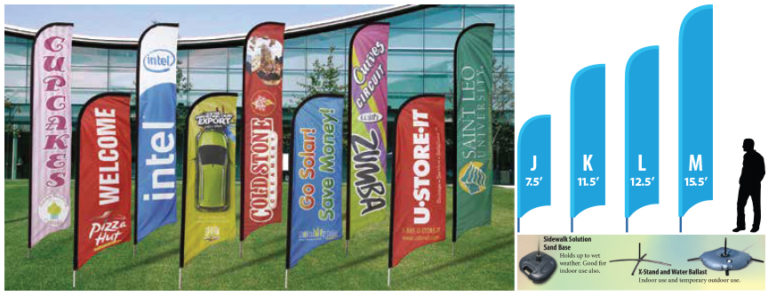 Custom Feather Flags - Graphic Images