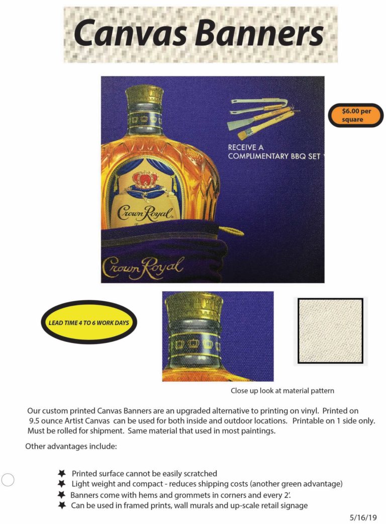 Custom Canvas Banners - Graphic Images